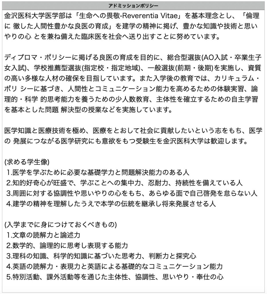 金沢医科大学 医学部 総合型選抜 - 総合型選抜・学校推薦型選抜 専門塾 YANZO school